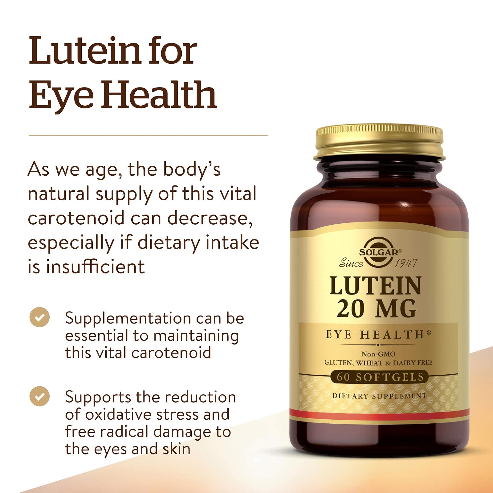 Vitamin A rich lutein for daily wellness