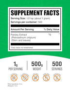 Vitamin A rich parsley extract powder