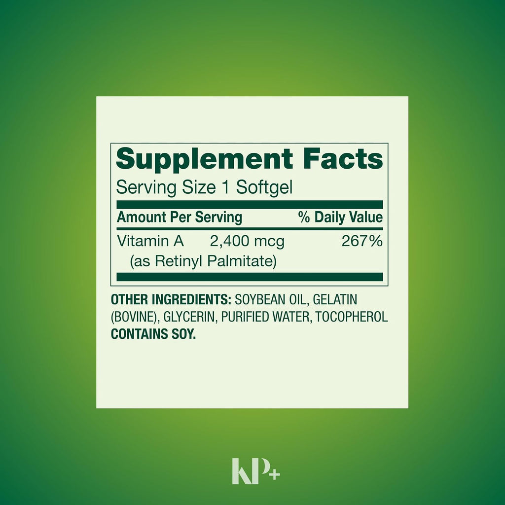 Vitamin A softgels for daily wellness