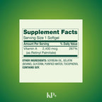 Vitamin A softgels for daily wellness