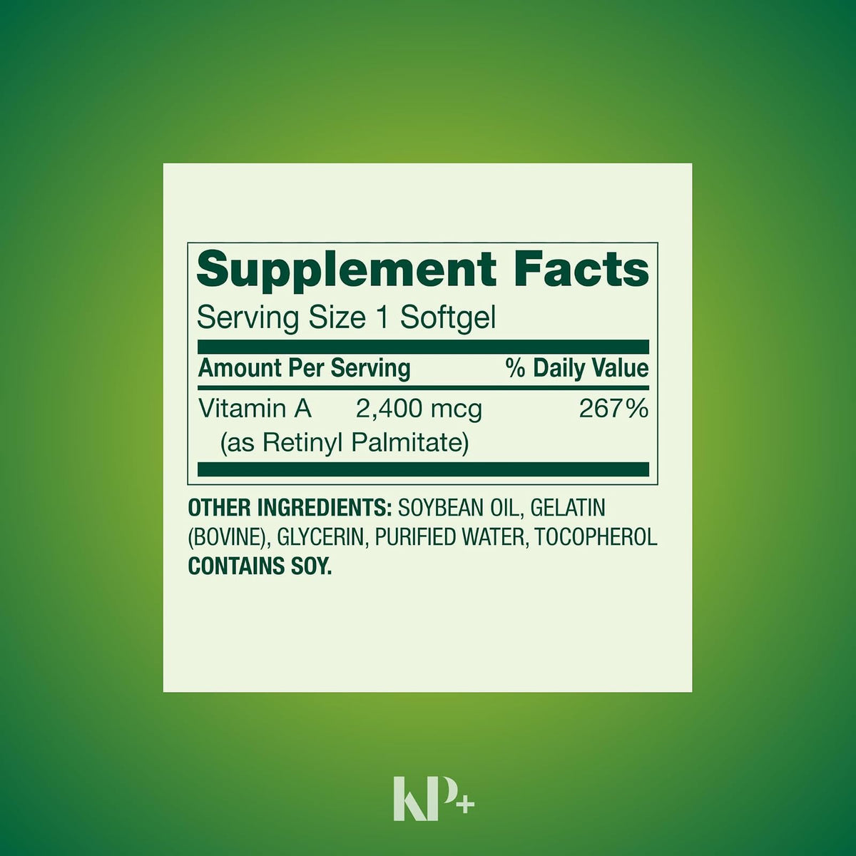 Vitamin A softgels for daily wellness