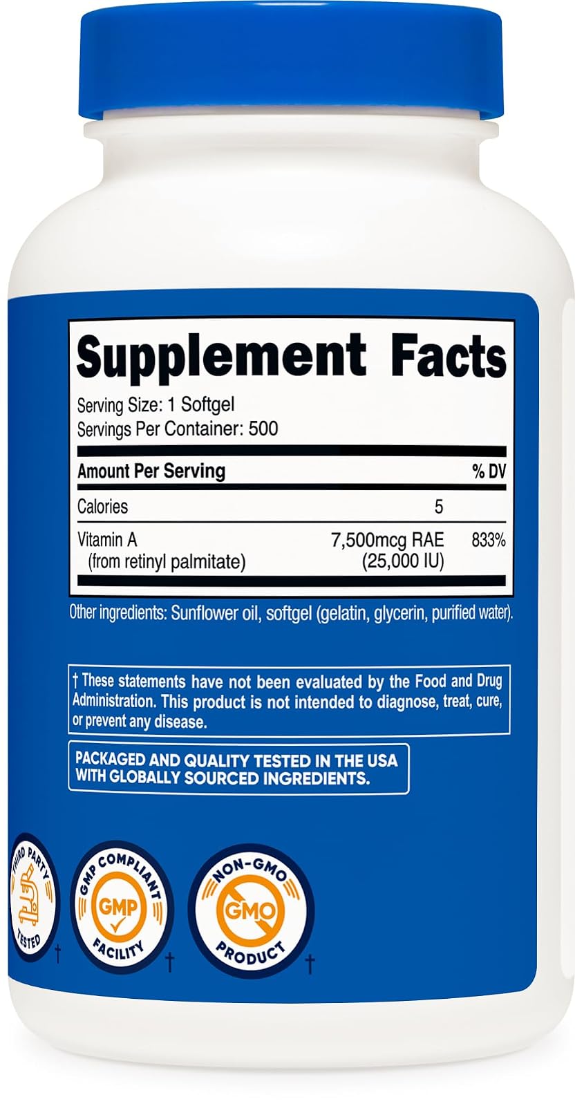 vitamin A softgels for overall wellness