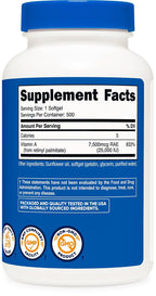 vitamin A softgels for overall wellness