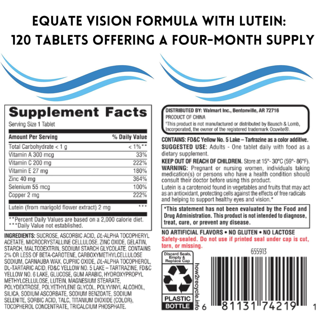 Vitamin A supplement for eye health