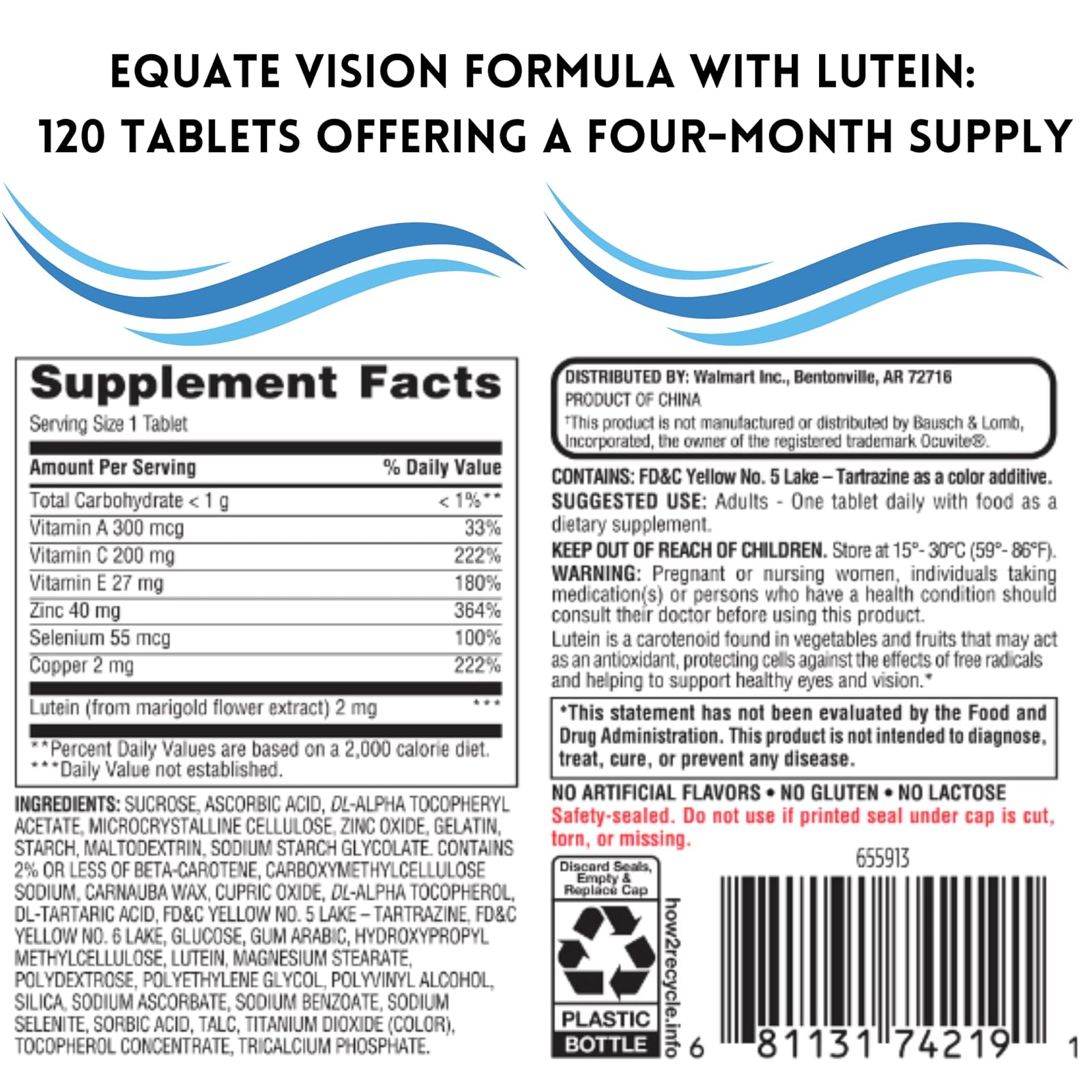 Vitamin A supplement for eye health