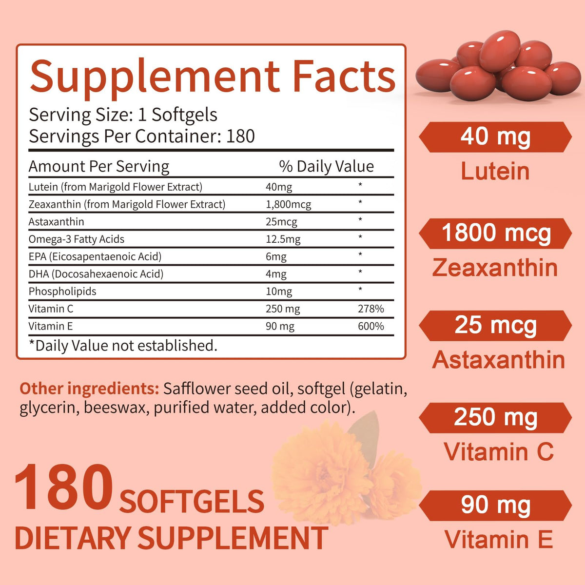 Vitamin A supplement for vision support