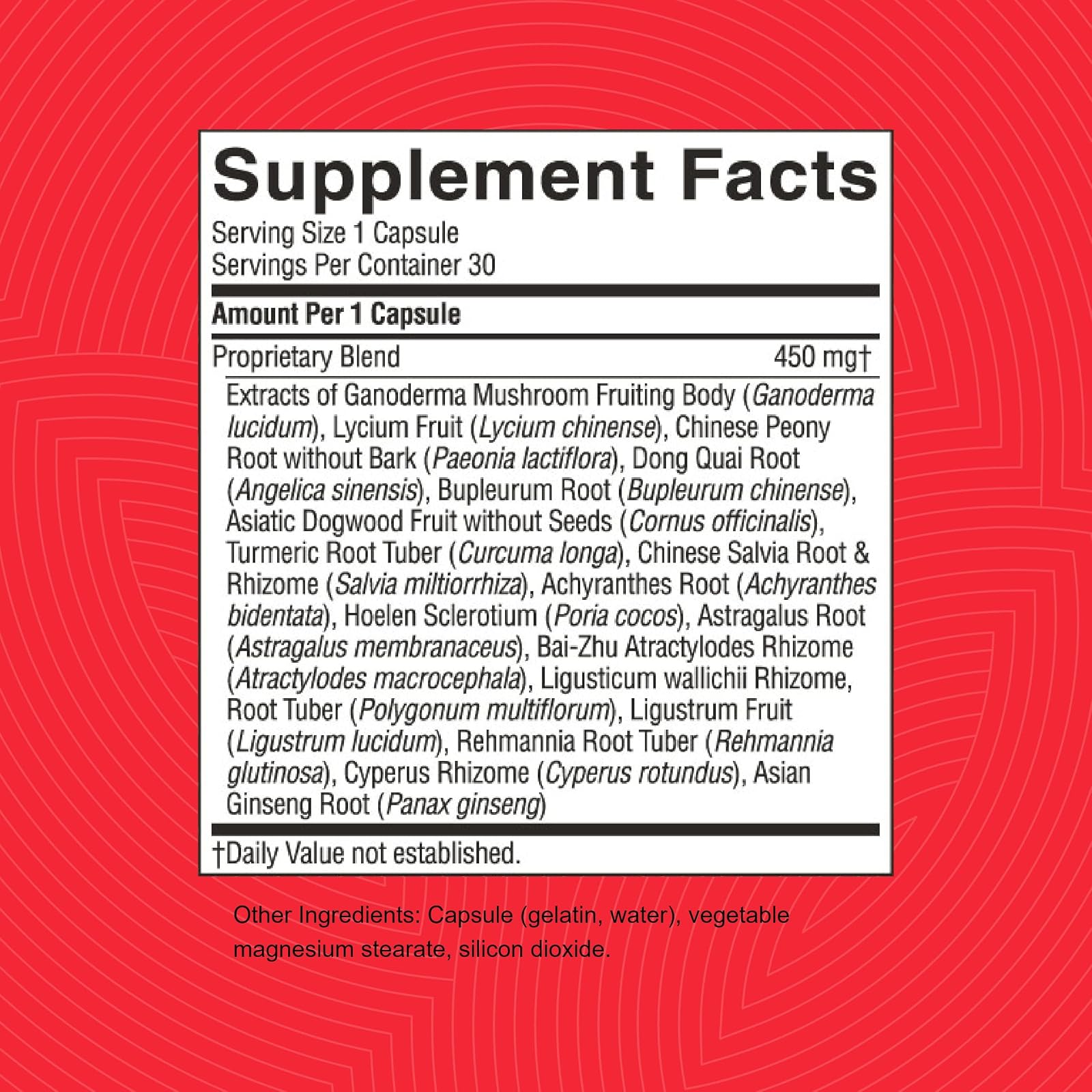 Vitamin A supplement for vitality
