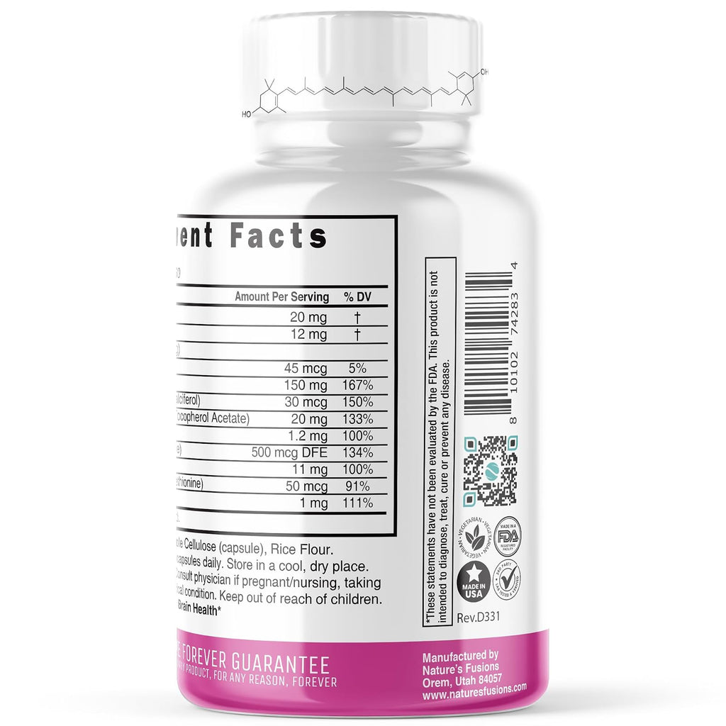 Vitamin A supplement with lutein and zeaxanthin
