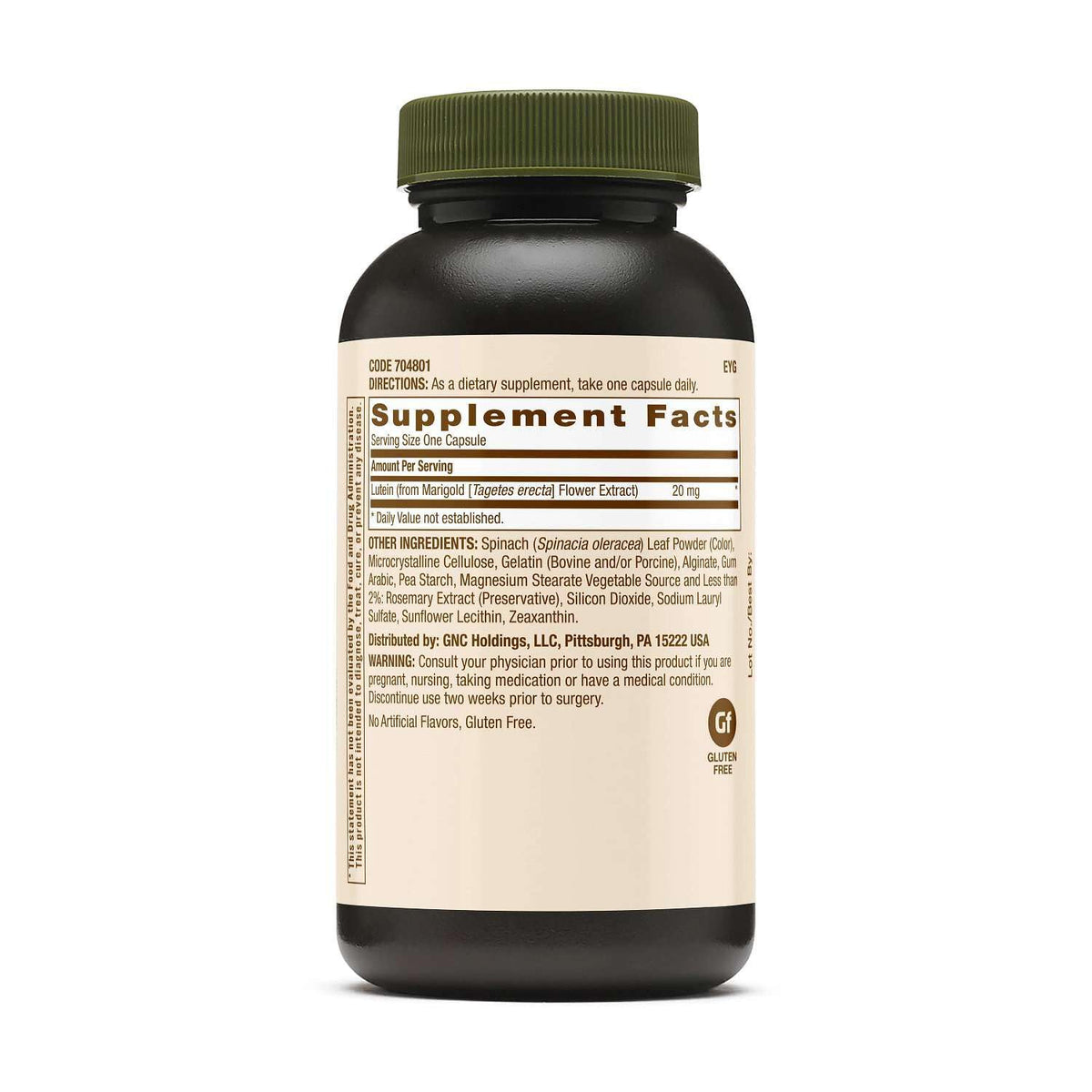 Vitamin A supplement with lutein benefits