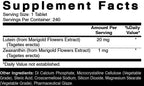 Vitamin A supplement with Zeaxanthin benefits