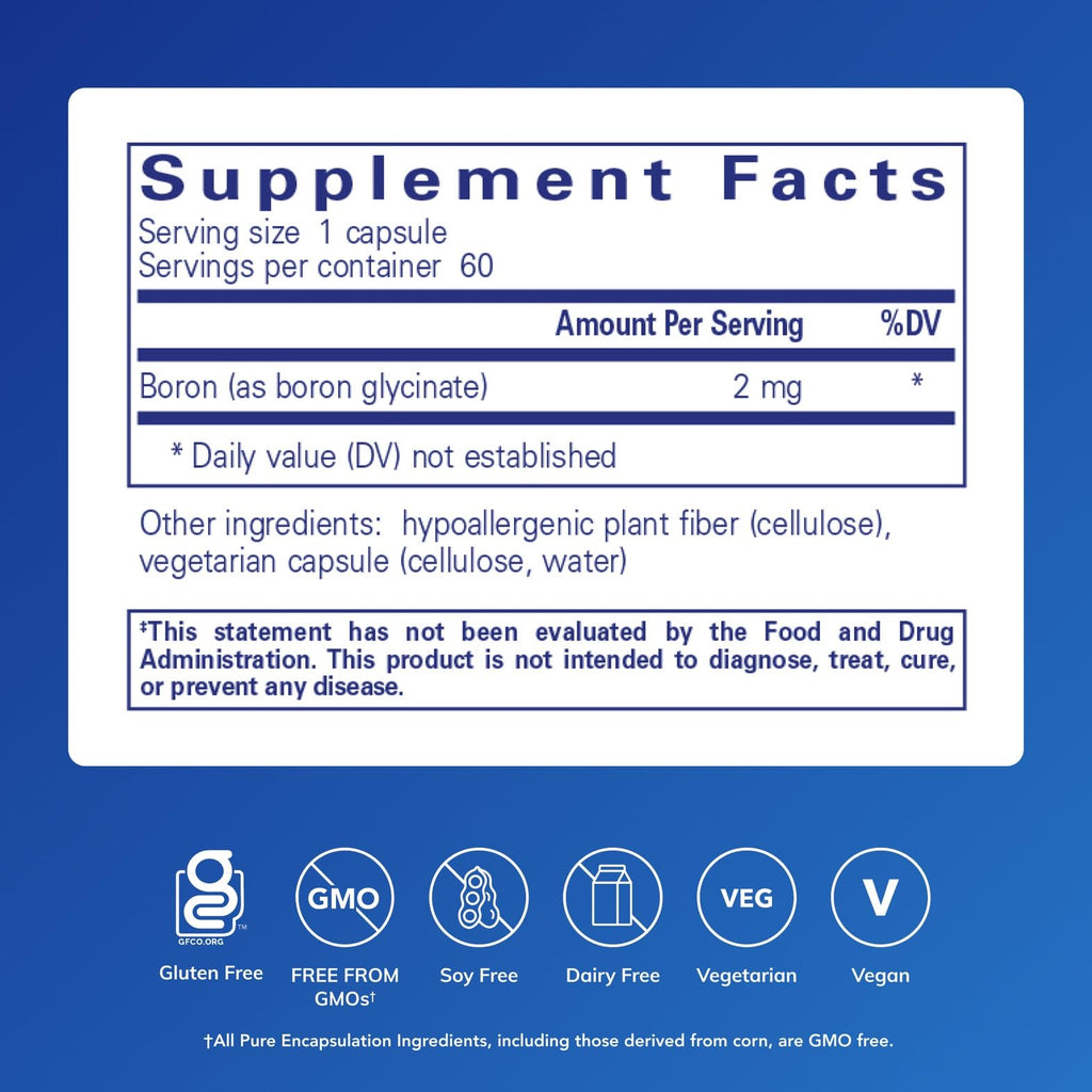 Vitamin A support with Boron Glycinate