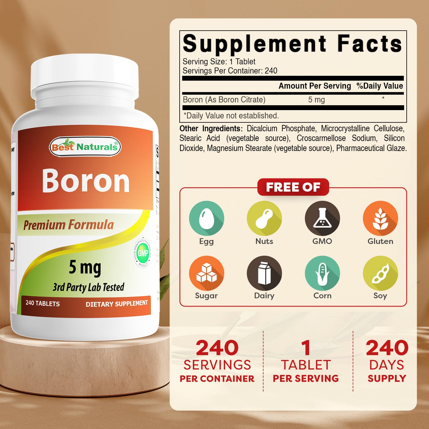 Vitamin A support with Boron