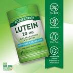 Vitamin A support with lutein softgels
