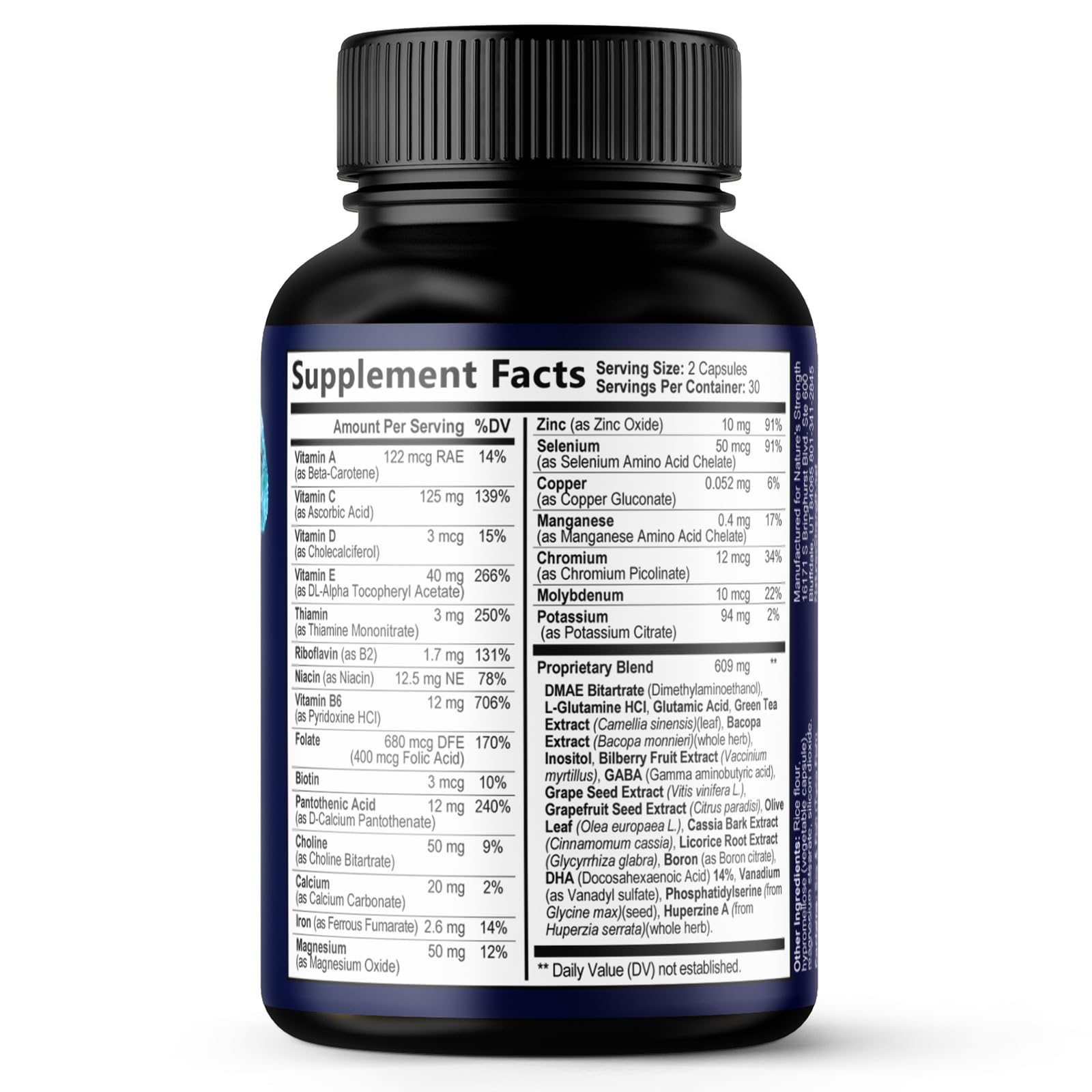 vitamin and mineral blend for brain health
