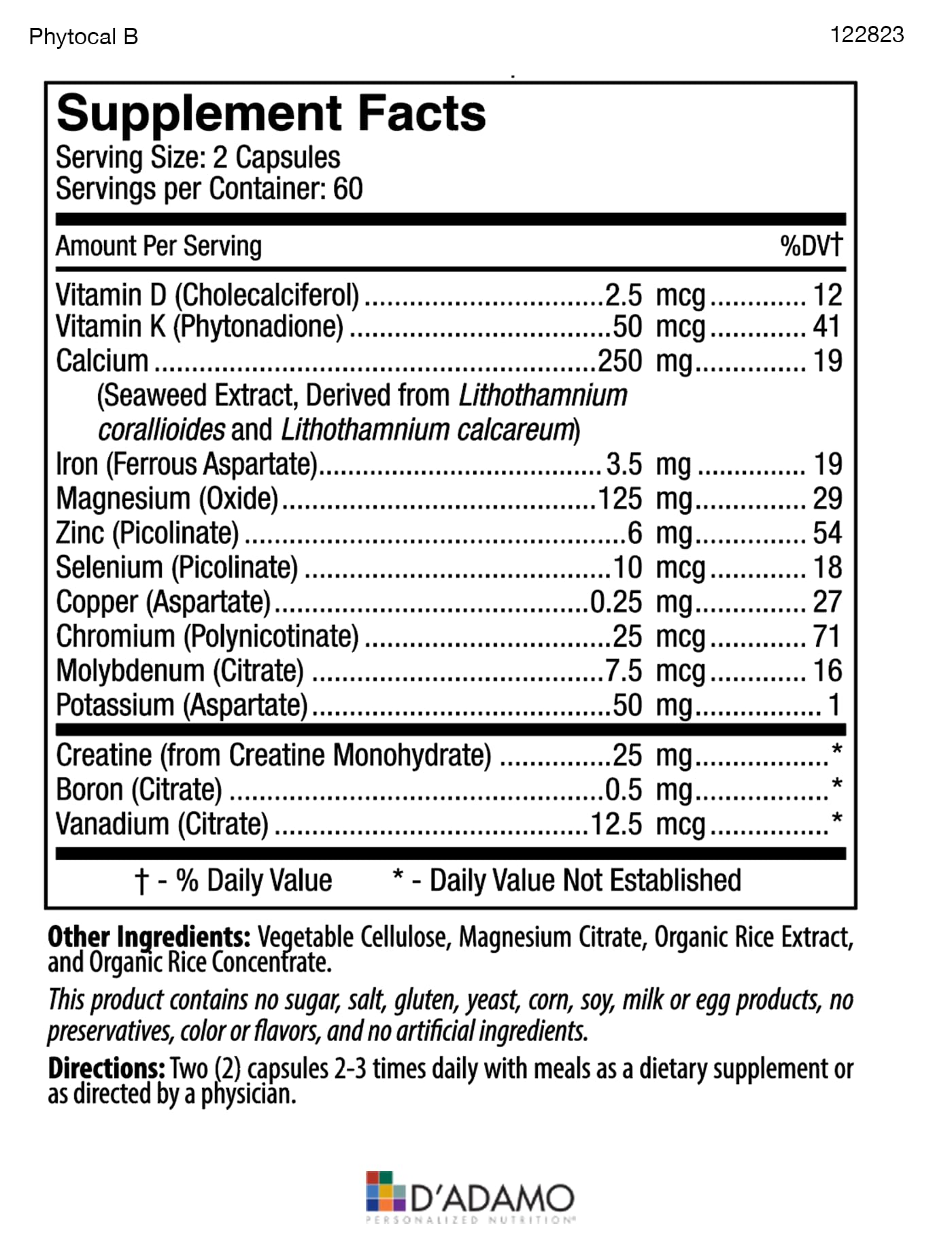 vitamin and mineral blend for enhanced vitality