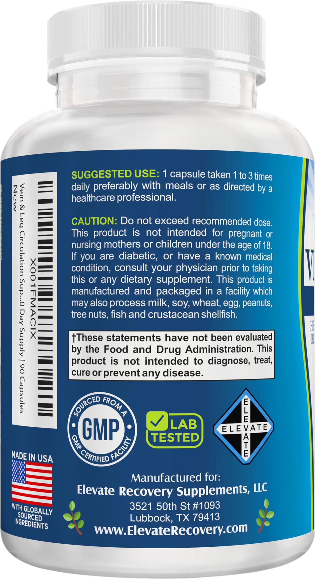 vitamin and mineral blend for leg comfort