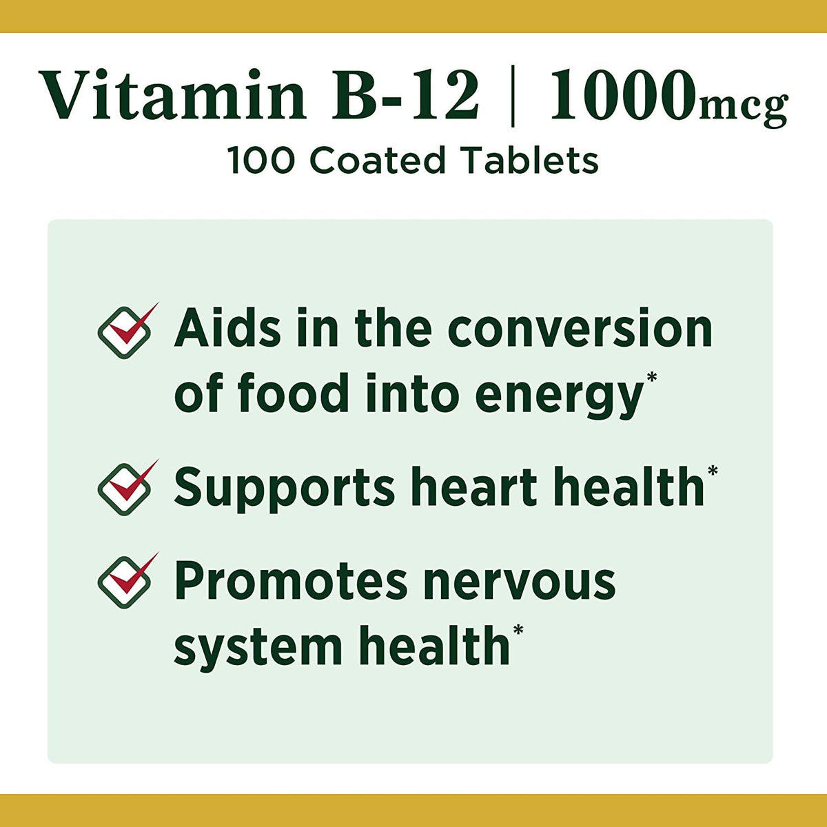 Vitamin B-12 for healthy nerve function