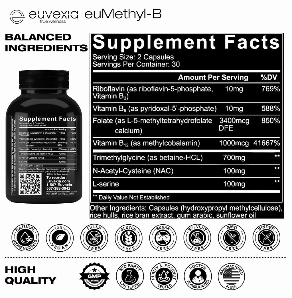 Vitamin B capsules for stress relief