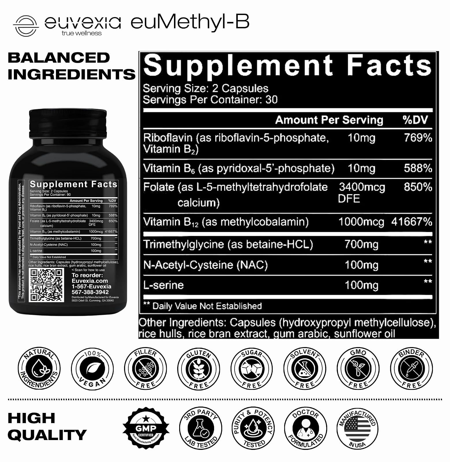 Vitamin B capsules for stress relief