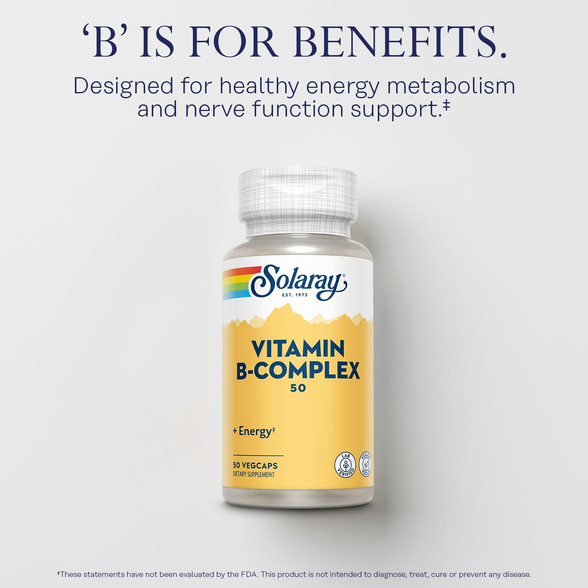 Vitamin B Complex 50 mg for stress relief