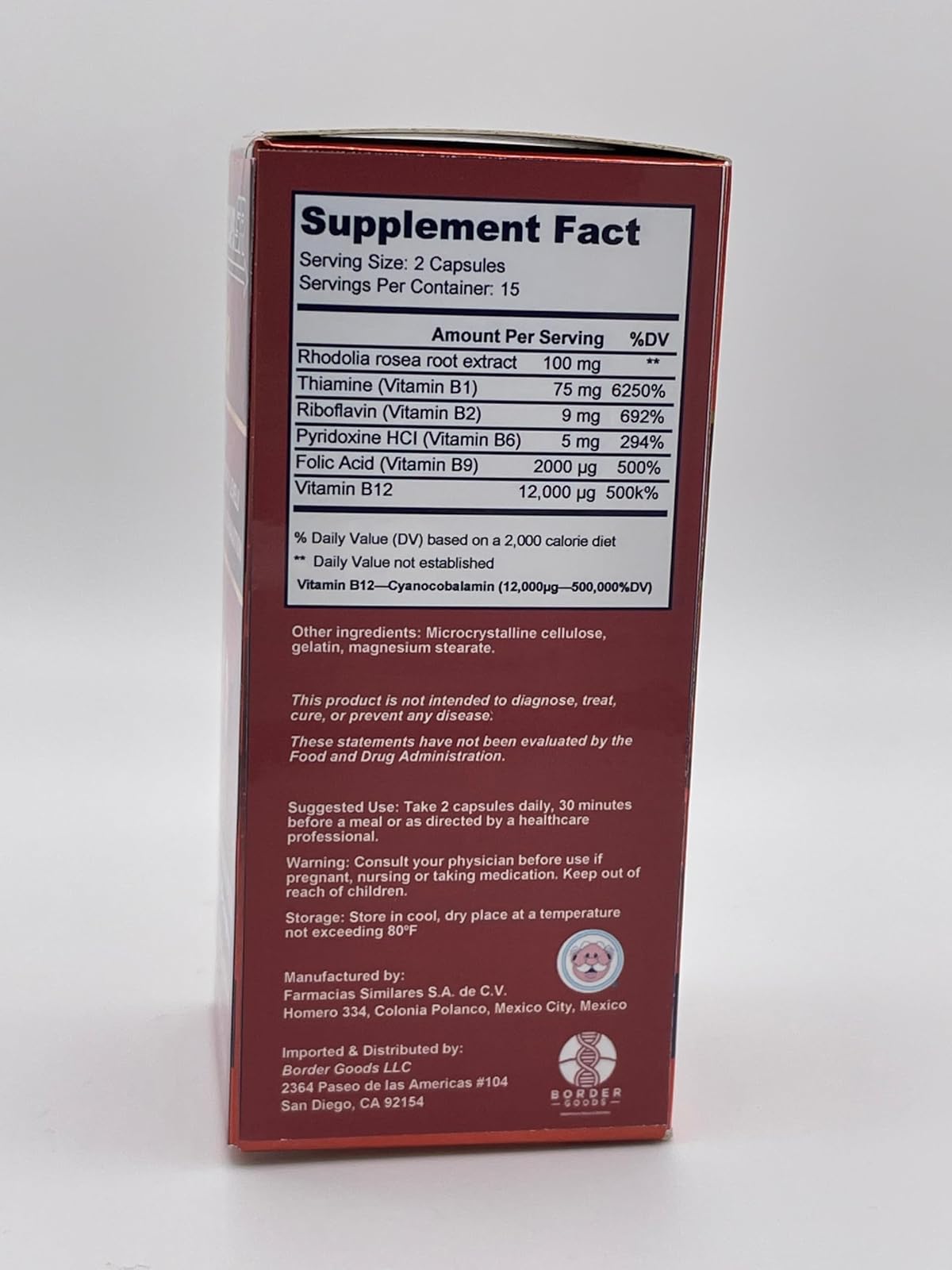 Vitamin B Complex energy support