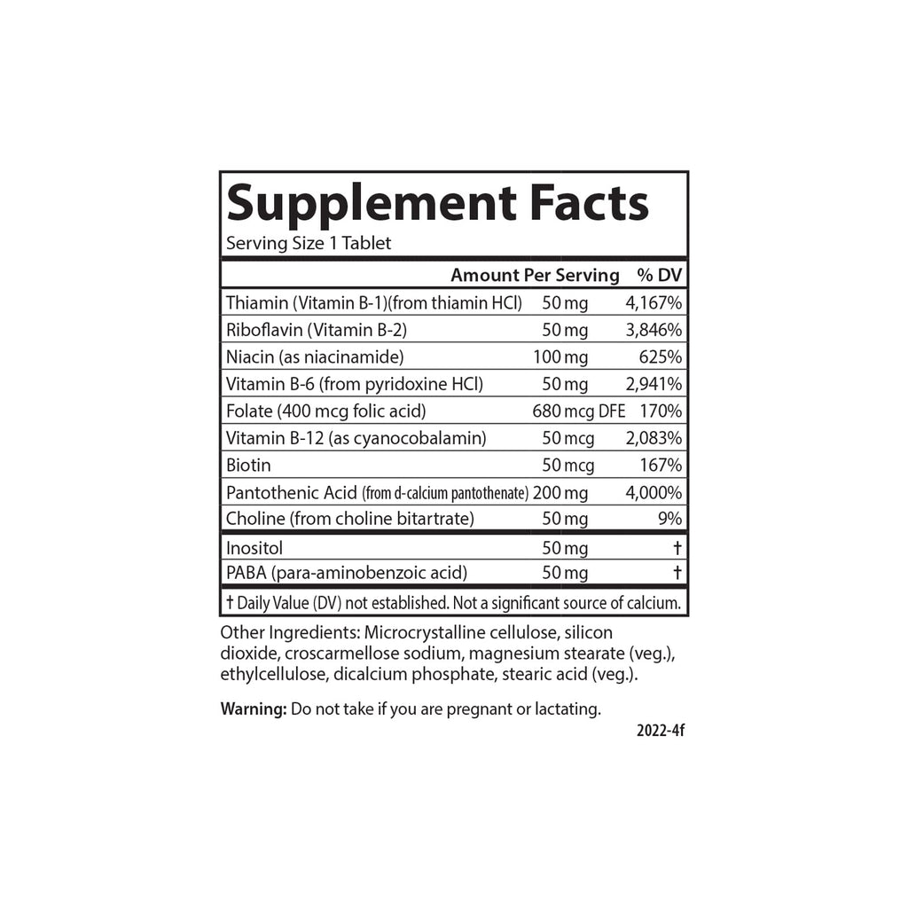 Vitamin B complex for daily wellness