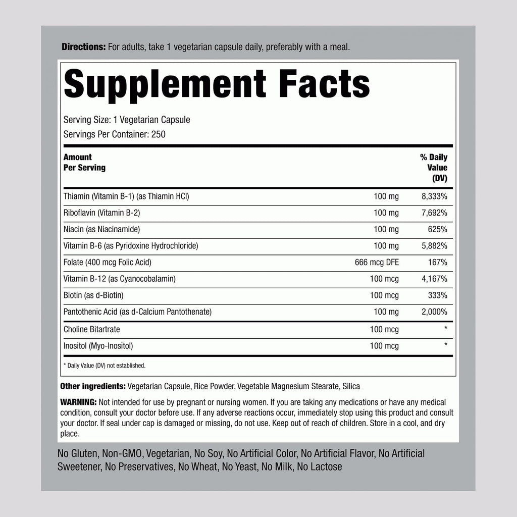 Vitamin B complex for energy boost