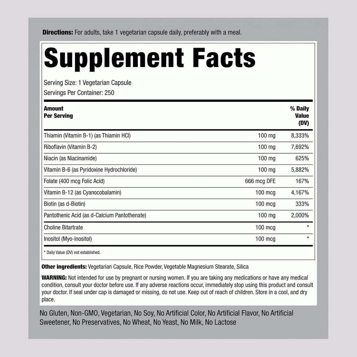 Vitamin B complex for energy boost