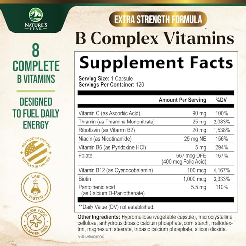 Vitamin B Complex for energy boost
