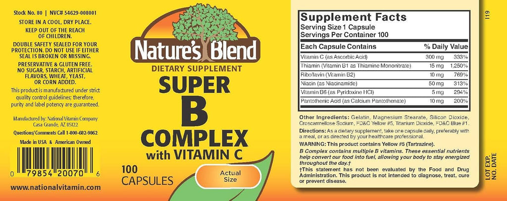 Vitamin B complex for energy boost