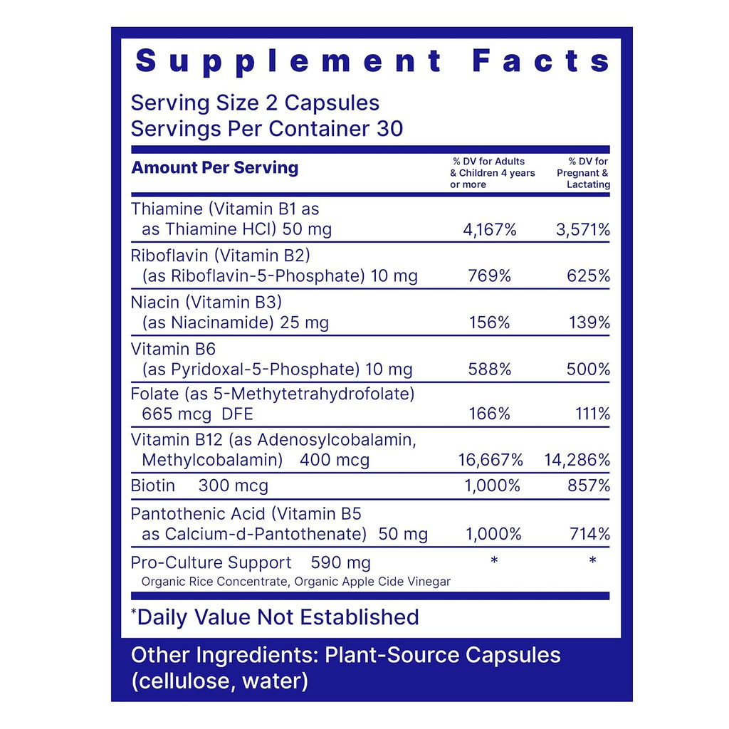 Vitamin B complex for energy boost