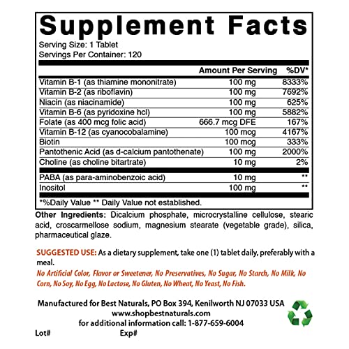 Vitamin B Complex for energy support