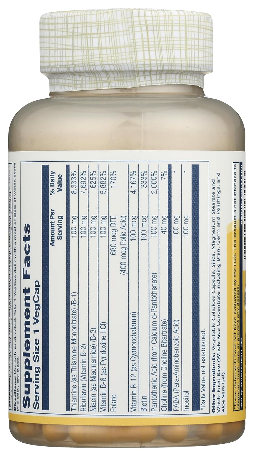 Vitamin B complex for energy support
