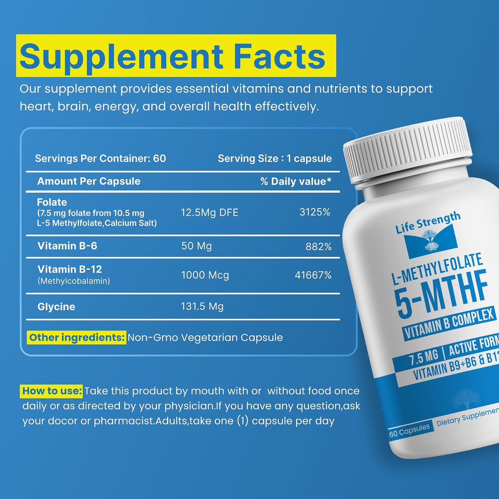 Vitamin B complex for energy support
