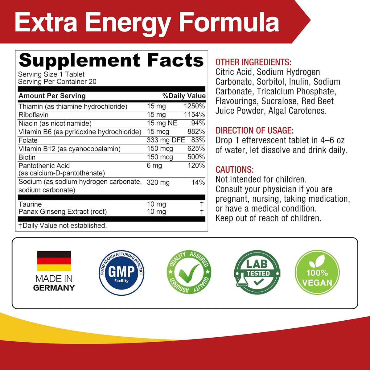vitamin b complex for improved metabolism