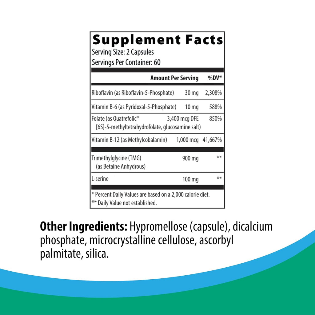 Vitamin B complex for methylation health