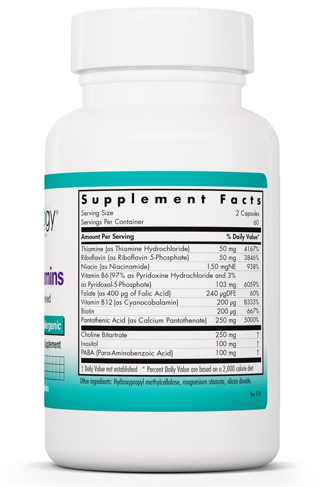Vitamin B complex for stress relief