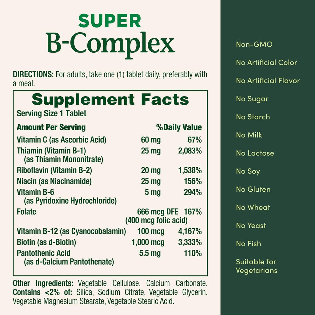 vitamin b complex for stress relief