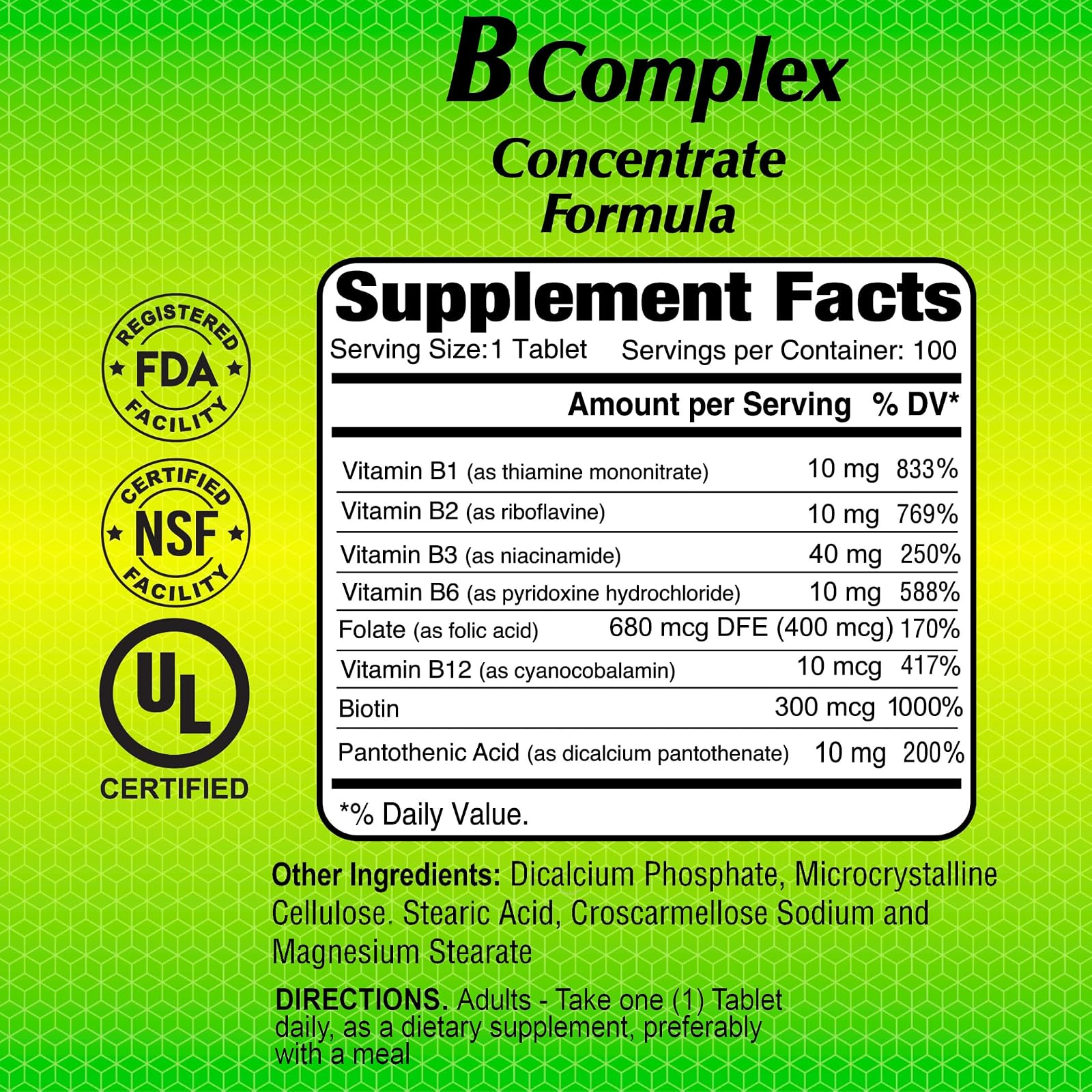 Vitamin B Complex for stress relief