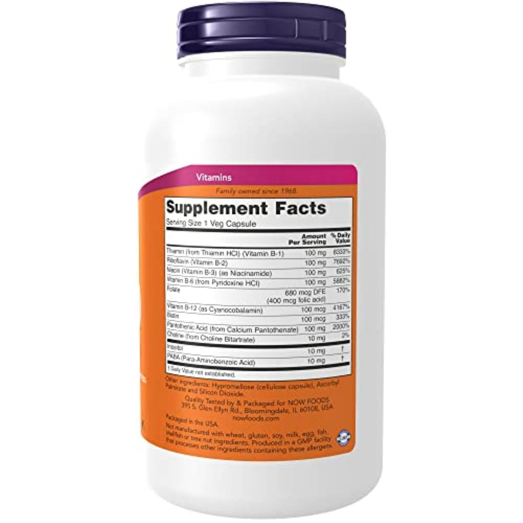 Vitamin B complex for stress relief
