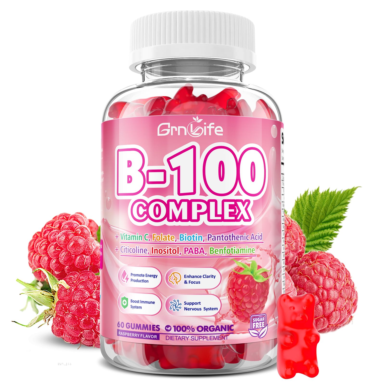 Vitamin B complex gummies for energy