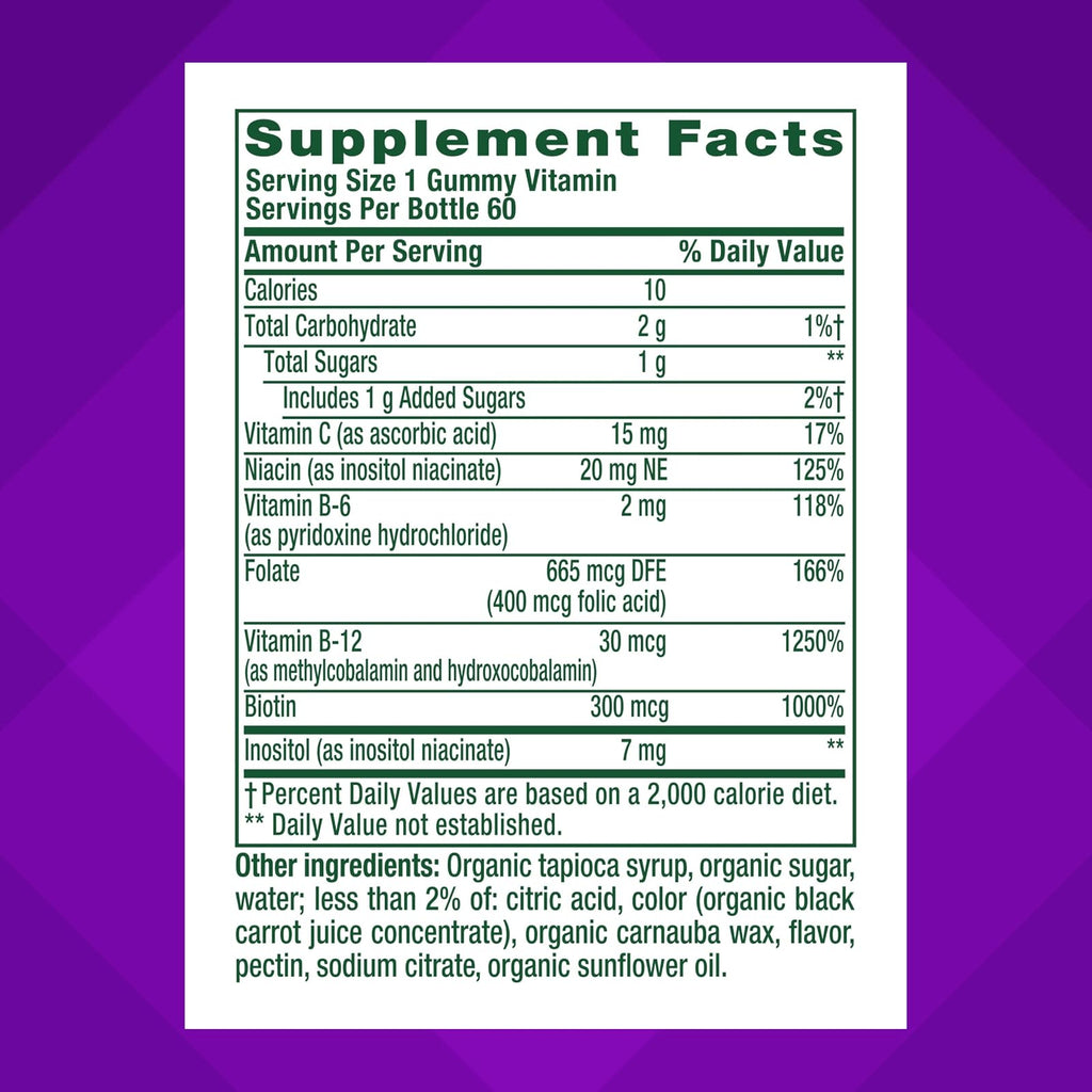 vitamin b complex gummies for immune health