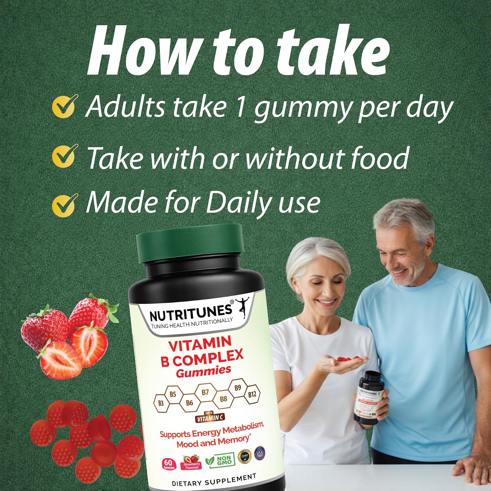 vitamin b complex gummies with essential nutrients