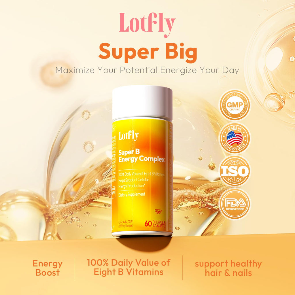 Vitamin B complex with blood orange