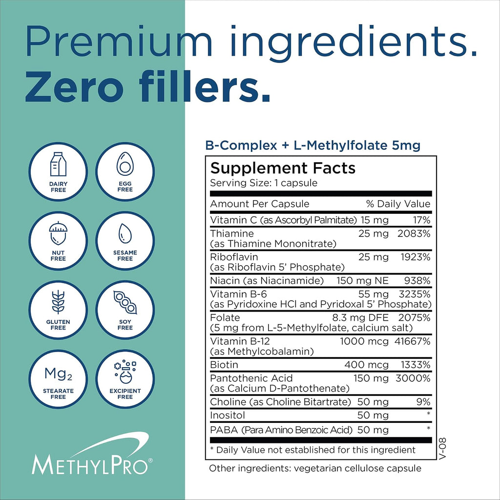Vitamin B complex with L-Methylfolate