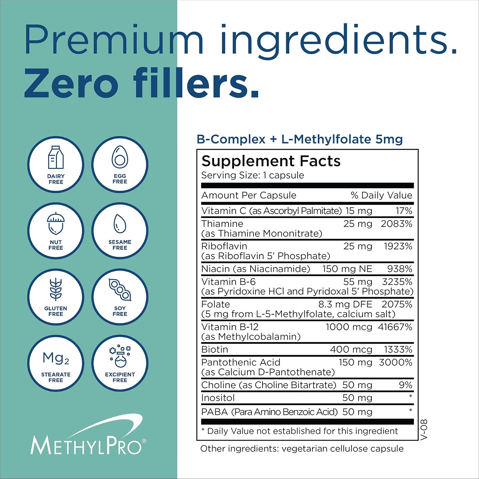 Vitamin B complex with L-Methylfolate