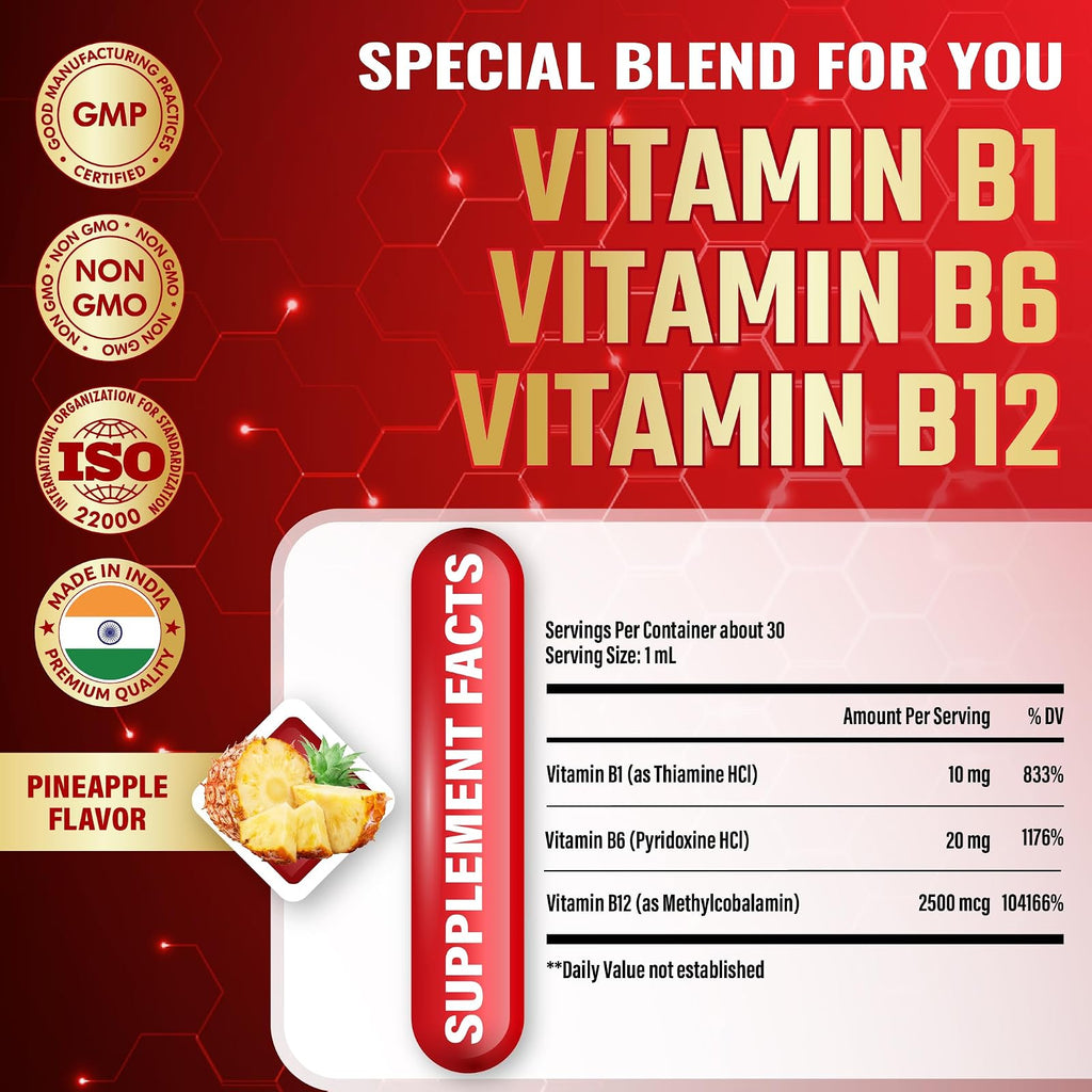 Vitamin B drops for better metabolism