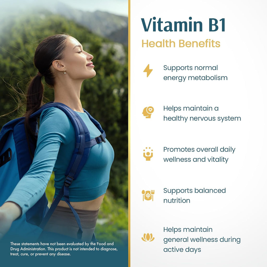 Vitamin B1 capsules for daily wellness