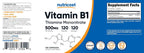 Vitamin B1 capsules for metabolism boost