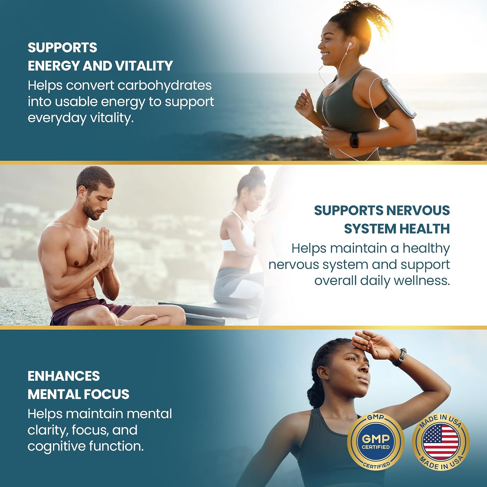 Vitamin B1 for energy support
